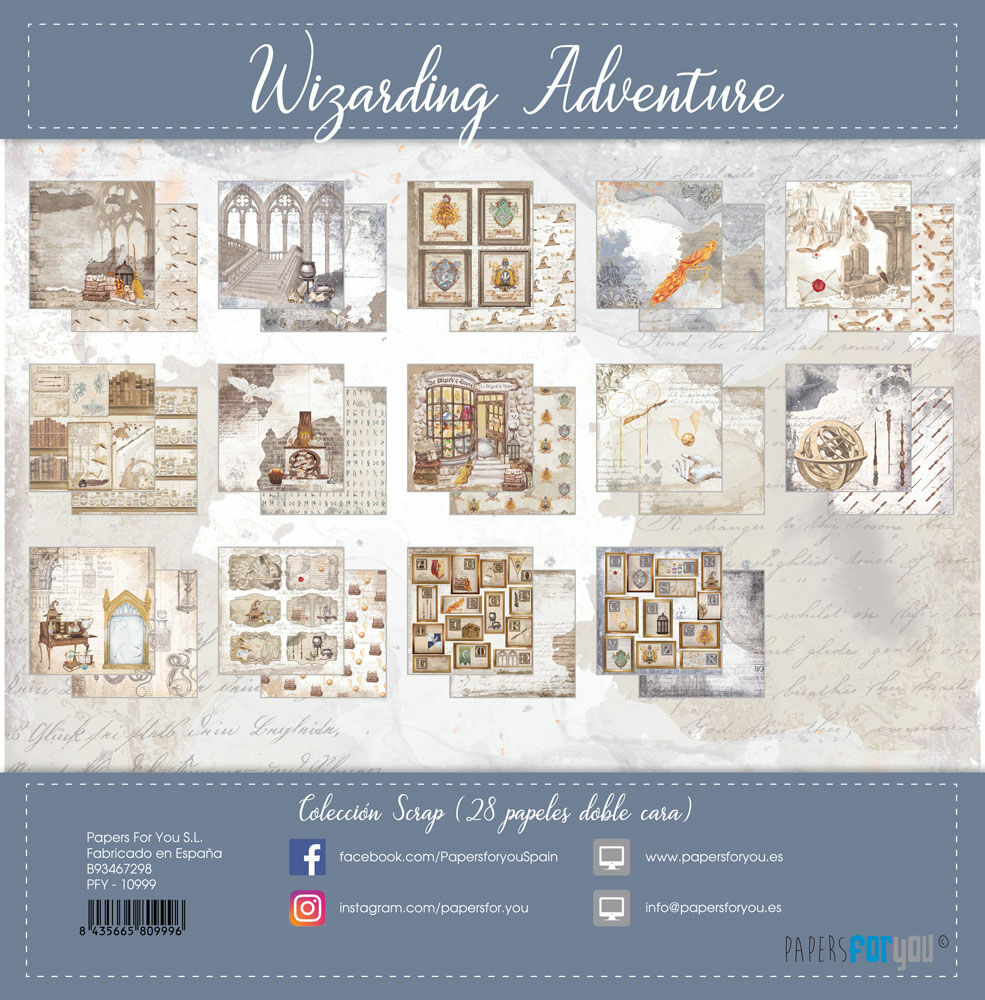 Coleccion Wizarding Adventure 8" Papers for You - MilArte | Tu Tienda ...